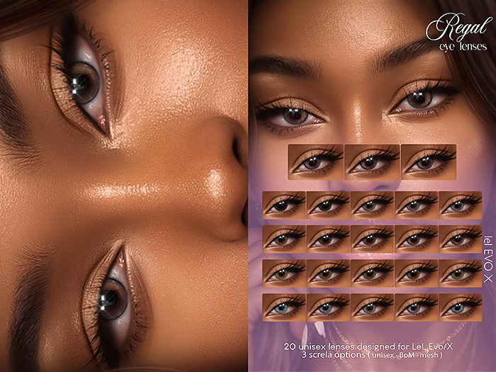 Second Life Marketplace Essence Regal Eye Lenses Pack 1